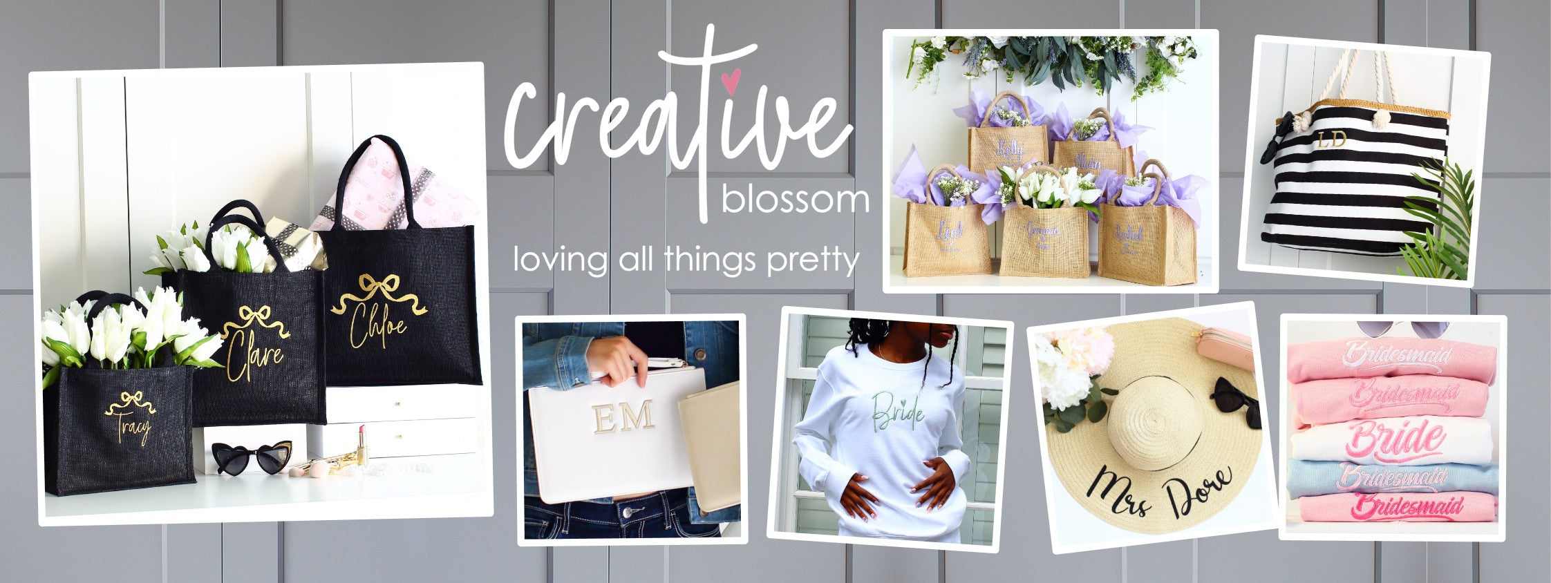 Luxury embroidered Gift Bags,Personalised gifts, Embroidered clothing ...